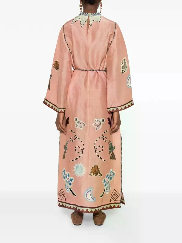 ALEMAIS Laurence Belted Midi Dress