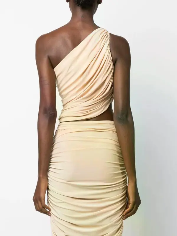 Norma Kamali Draped One-shoulder Top