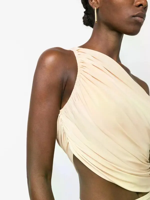 Norma Kamali Draped One-shoulder Top