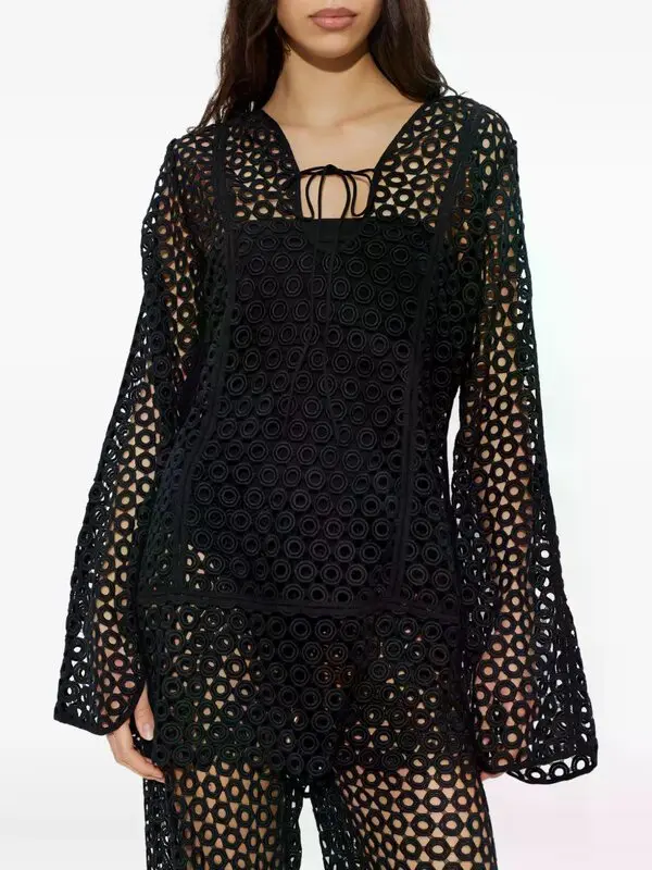 Cult Gaia Cut-out Long-sleeve Mini Dress