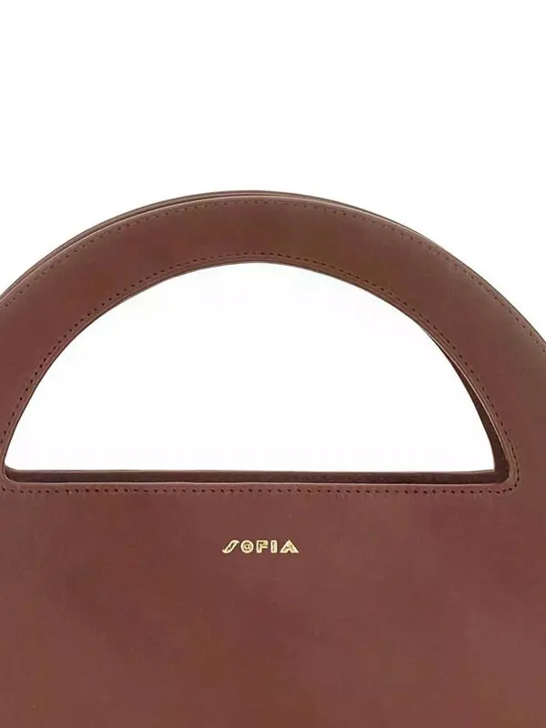 SOFIA Round Tote Bag - Brown