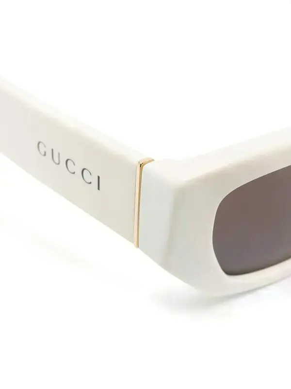 Gucci Long Rectangle-frame Sunglasses