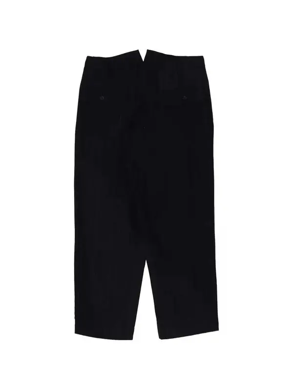 Y’s Pinstripe Wide Leg Cropped Trousers