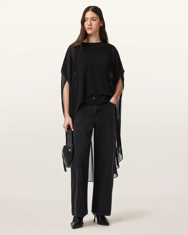 ALLSAINTS Jamie Sheer Oversized Top
