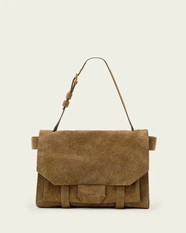 ALLSAINTS Ursa Suede Satchel