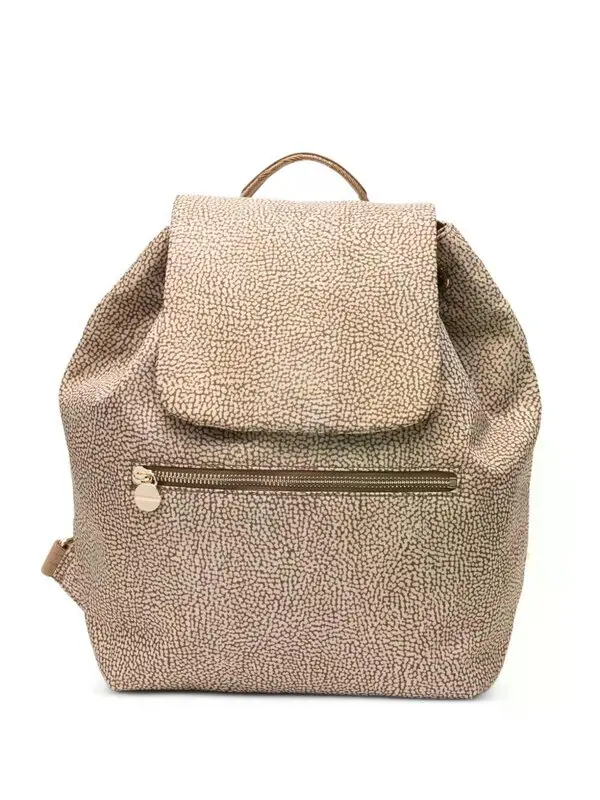 Borbonese Medium Eco Backpack - Neutrals