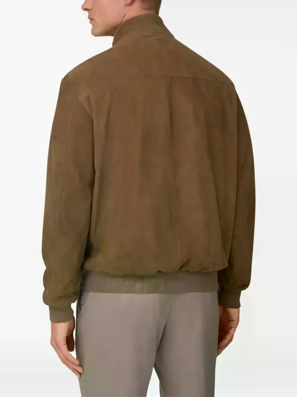 Boggi Milano Suede Bomber Jacket
