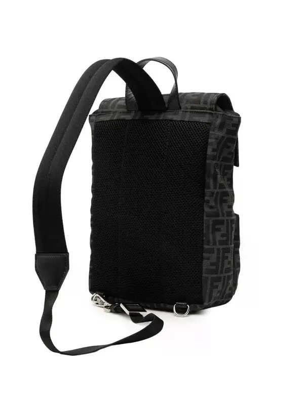 Fendi Small Zucca Canvas Ness Backpack