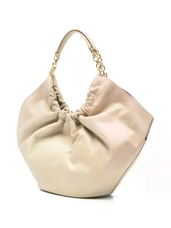 COCCINELLE Gathered-detail Tote Bag - Neutrals
