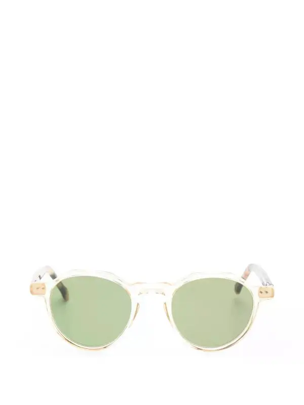 LESCA Round Frame Sunglasses - Neutrals