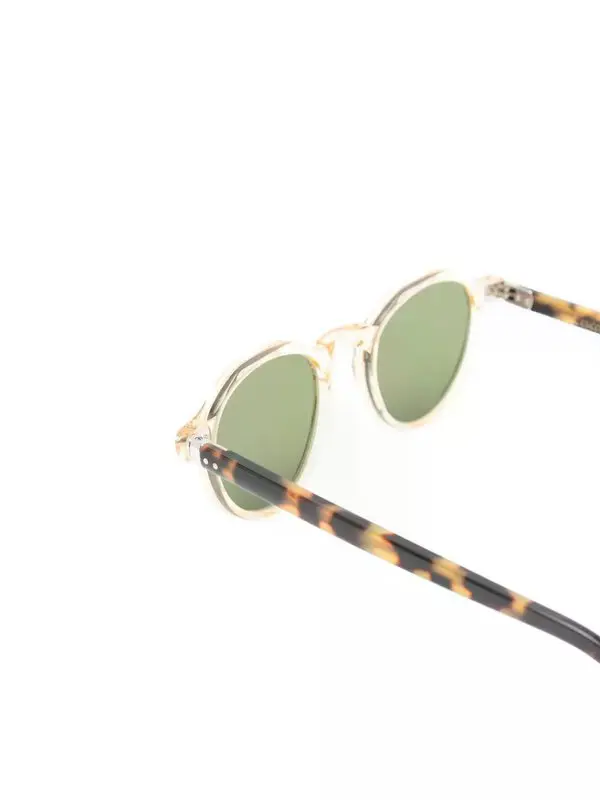 LESCA Round Frame Sunglasses