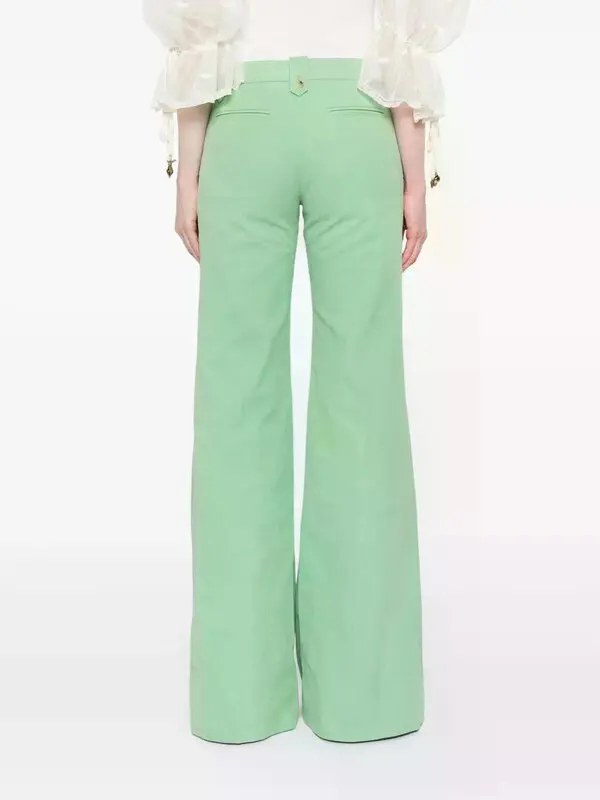 Chloé Cotton Wide-leg Trousers