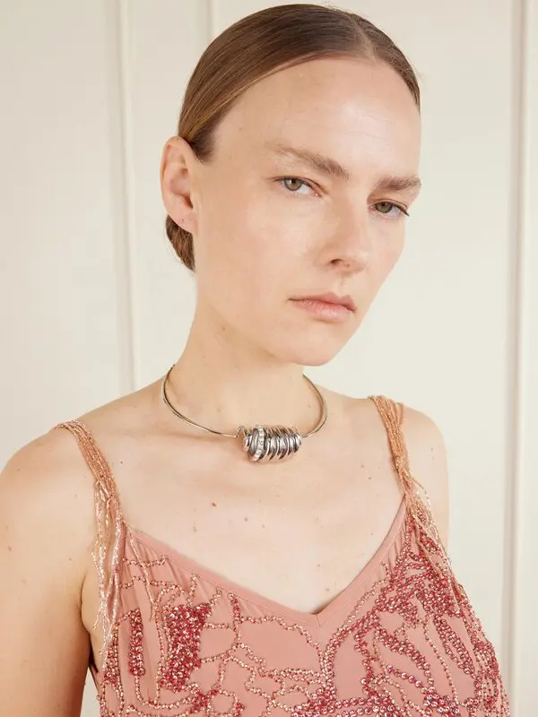 Rabanne Tone And Crystal Choker
