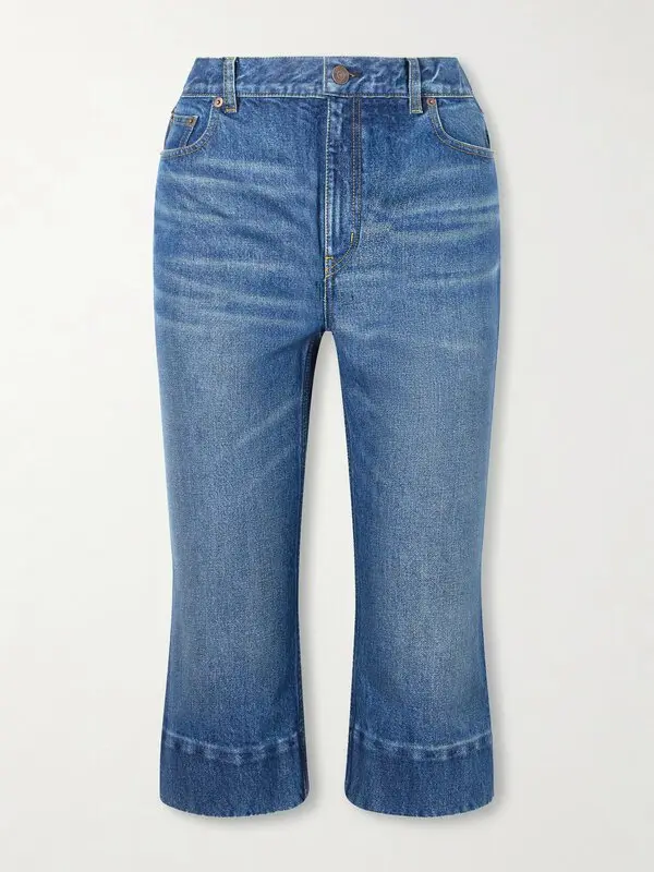 Chloé Capri Mid-rise Slim-leg Organic Jeans