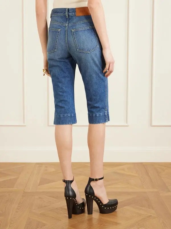 Chloé Capri Mid-rise Slim-leg Organic Jeans