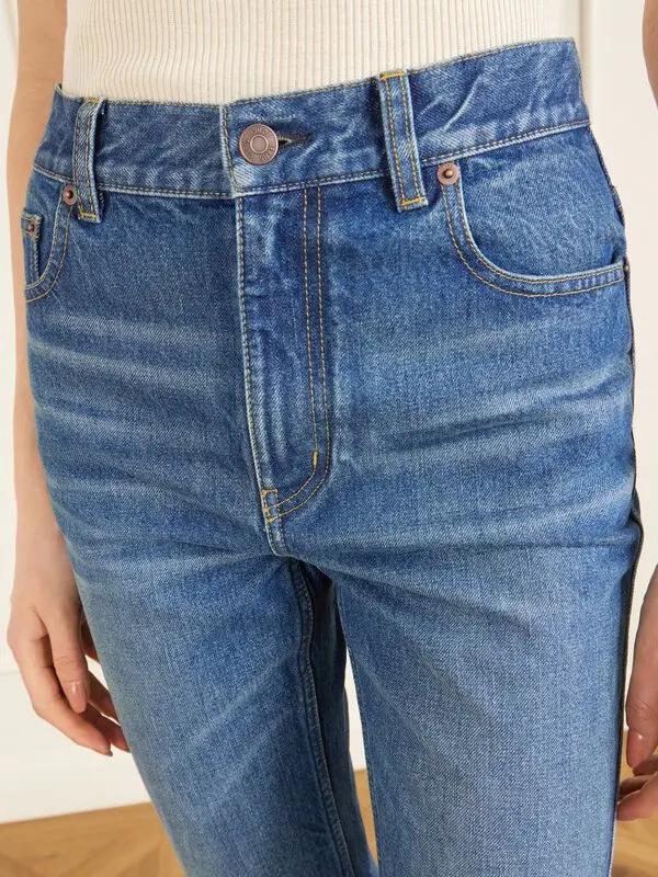Chloé Capri Mid-rise Slim-leg Organic Jeans