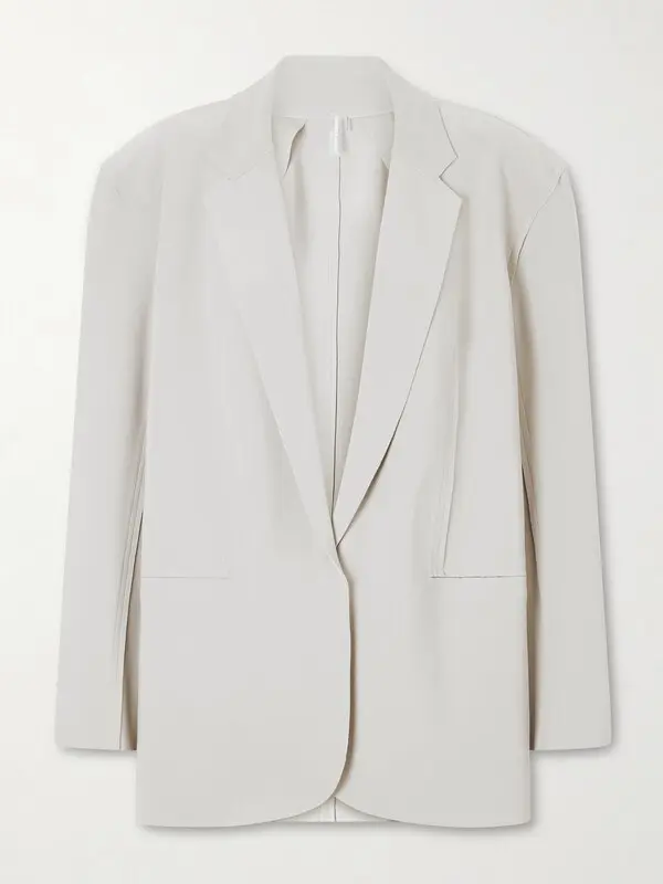 Norma Kamali Single-breasted Stretch-jersey Blazer