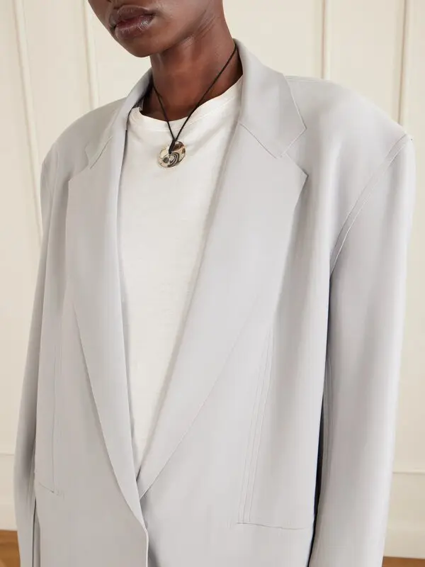 Norma Kamali Single-breasted Stretch-jersey Blazer
