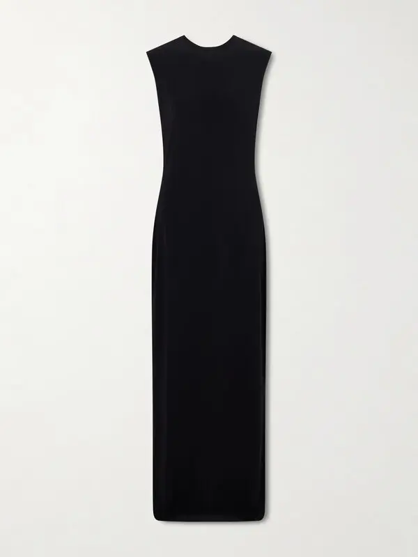 Norma Kamali Stretch-crepe Maxi Dress