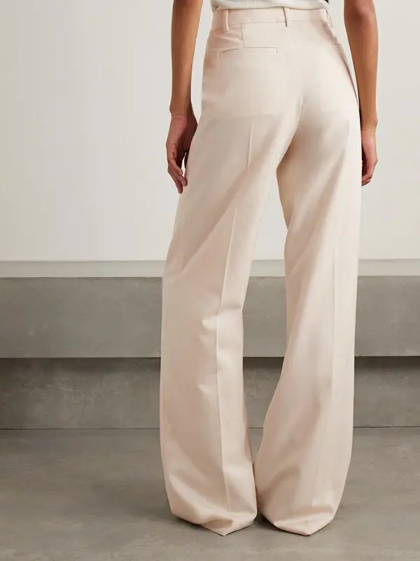 NILI LOTAN River Wool-twill Wide-leg Trousers