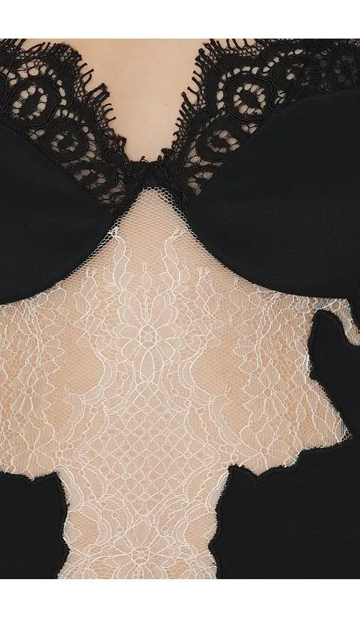 HAELO Lace Collage Mini Dress