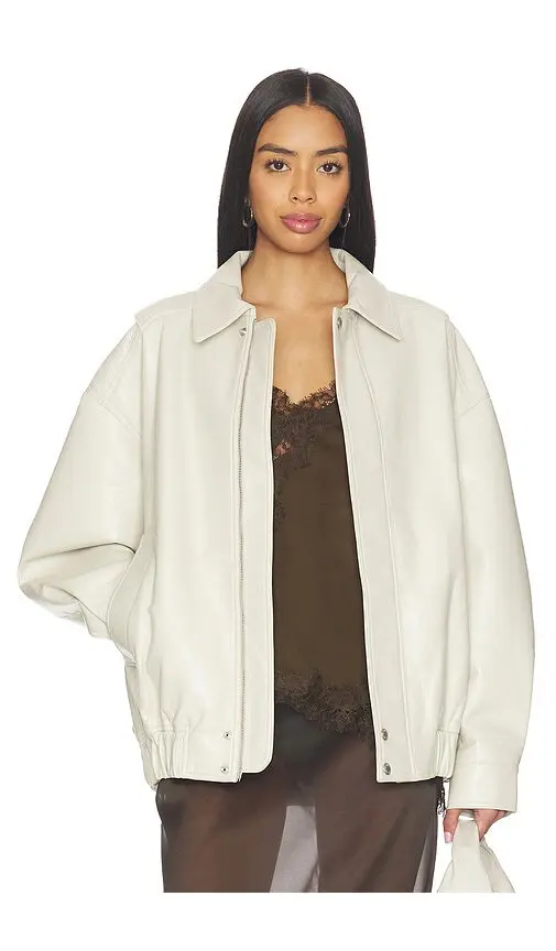 AGOLDE Aston Bomber Jacket - Buff