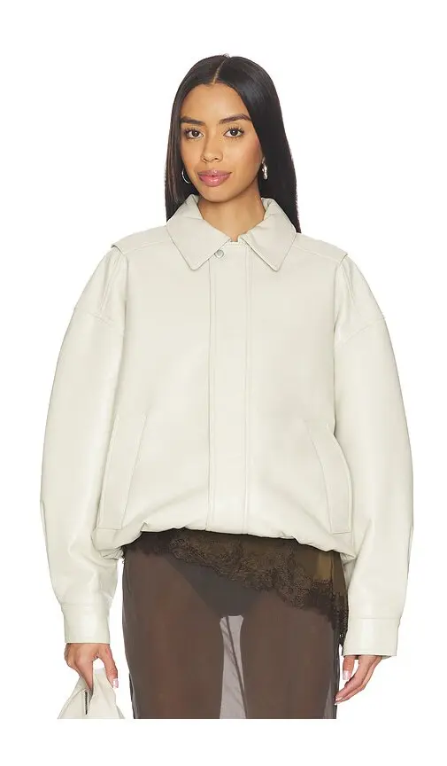 AGOLDE Aston Bomber Jacket - Buff