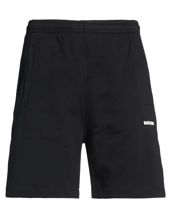BARROW Cotton French Terry Shorts - Black