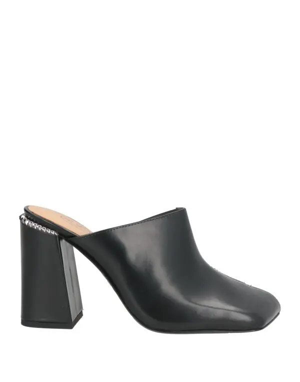 Ash Calfskin Pointed Toe Mules