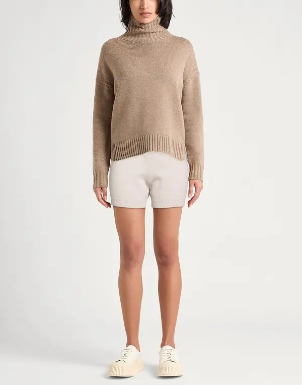 ROBERTO COLLINA Hot Pants In Light Wool And Cashmere - Grey