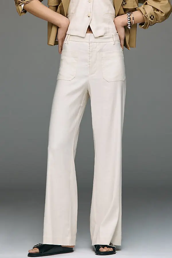 Maeve Jude Linen Blend Trouser Pants