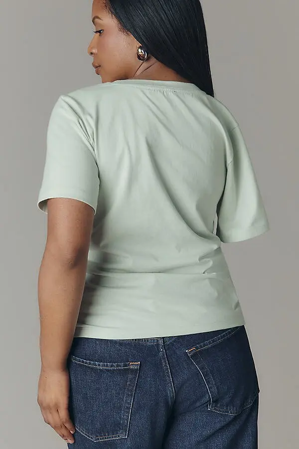 Sanctuary Cotton Twist Tee - Light Green