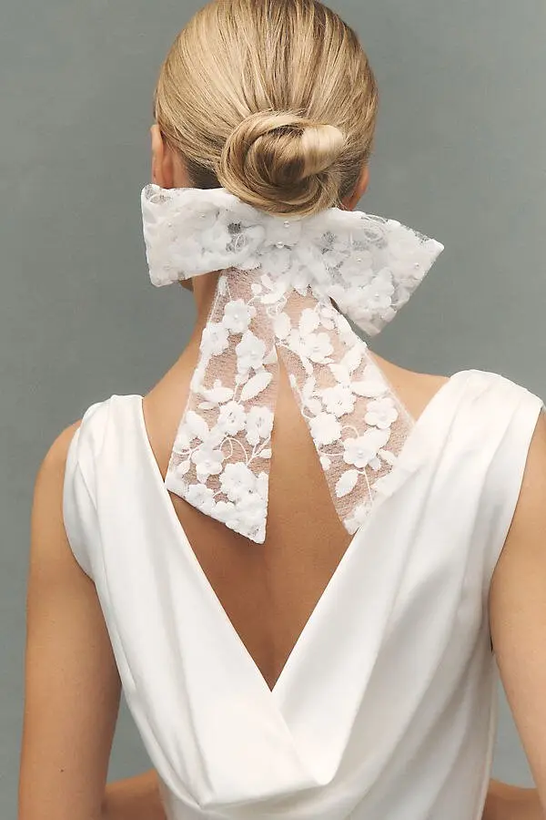 PRINCESS DALIANA Lindi Hair Bow - Off White