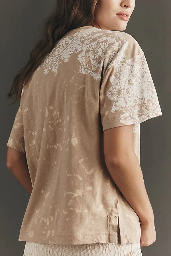 PILCRO Doily Boyfriend T-shirt