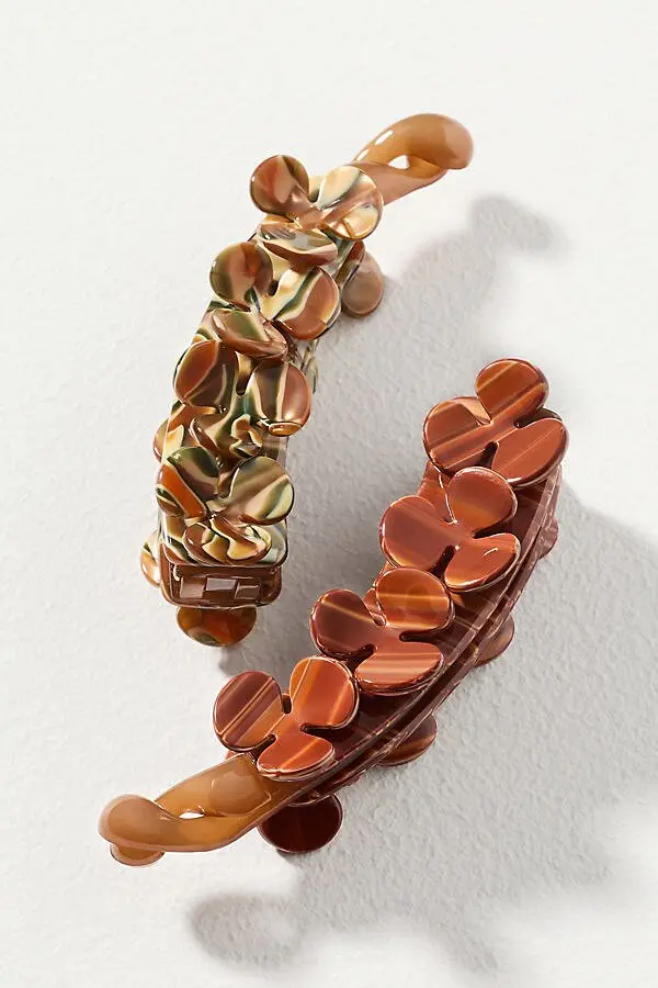 Anthropologie Resin Banana Claw Clip - Multi
