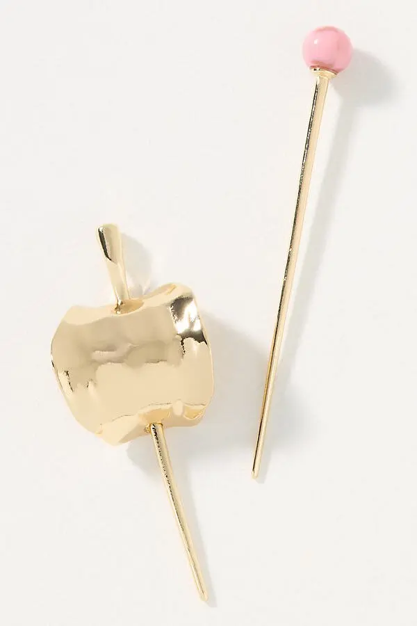 Anthropologie Stone Cuff Pin - Pink