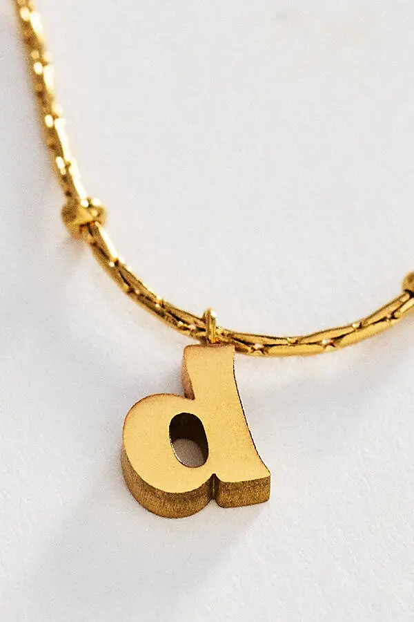 Anthropologie Monogram Necklace - D