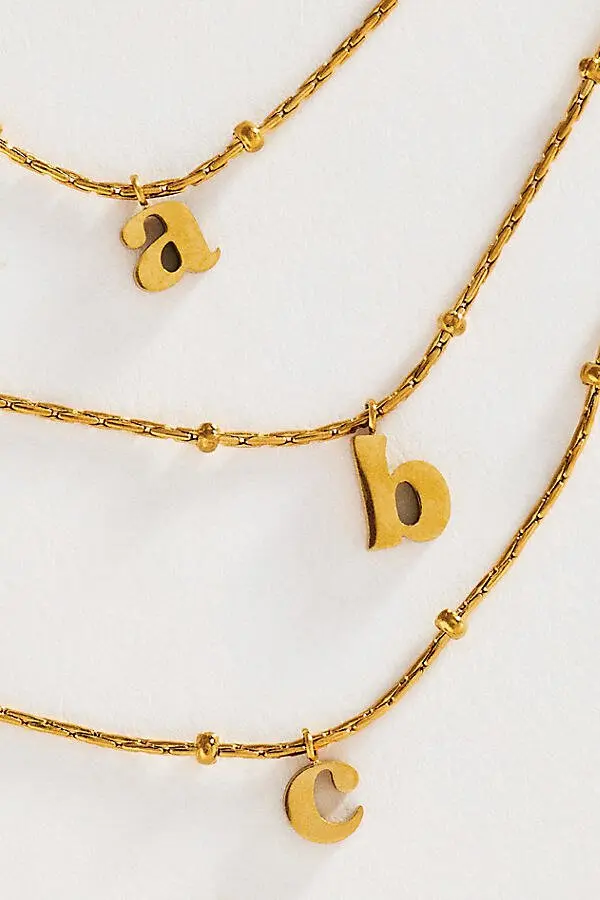 Anthropologie Initial Pendant Necklace - L