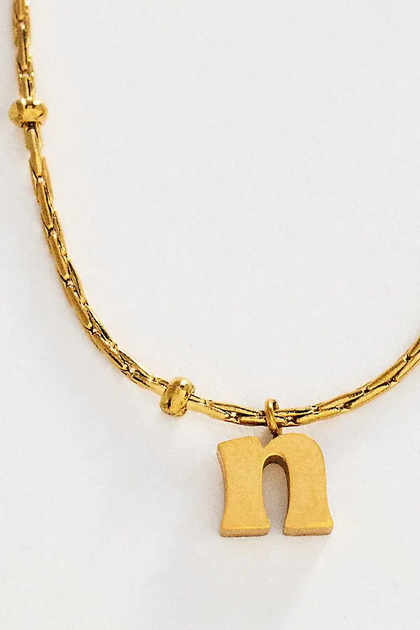 Anthropologie Monogram Necklace - N
