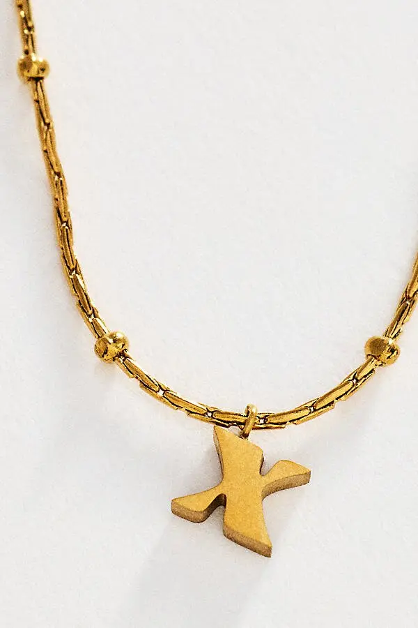 Anthropologie Monogram Necklace - X