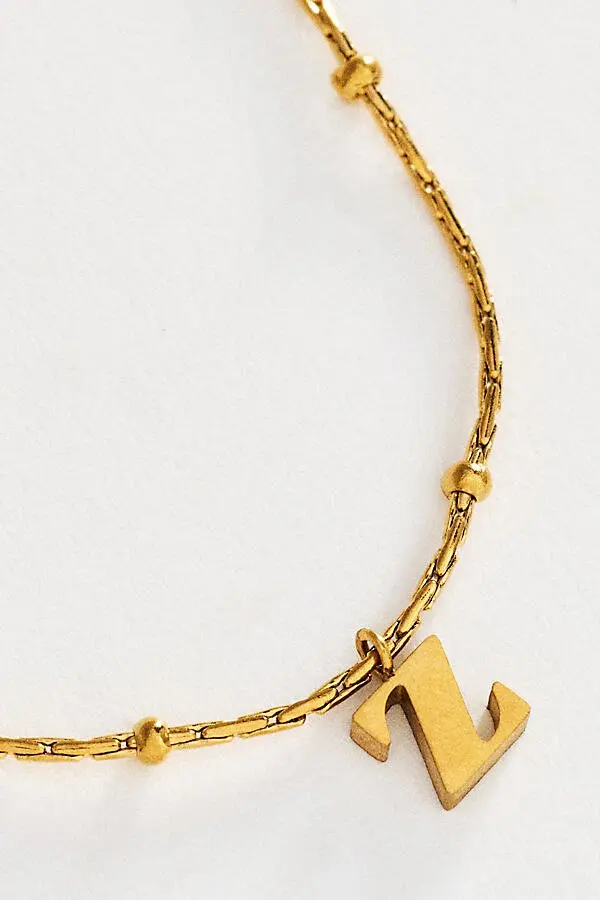 Anthropologie Monogram Necklace - Z