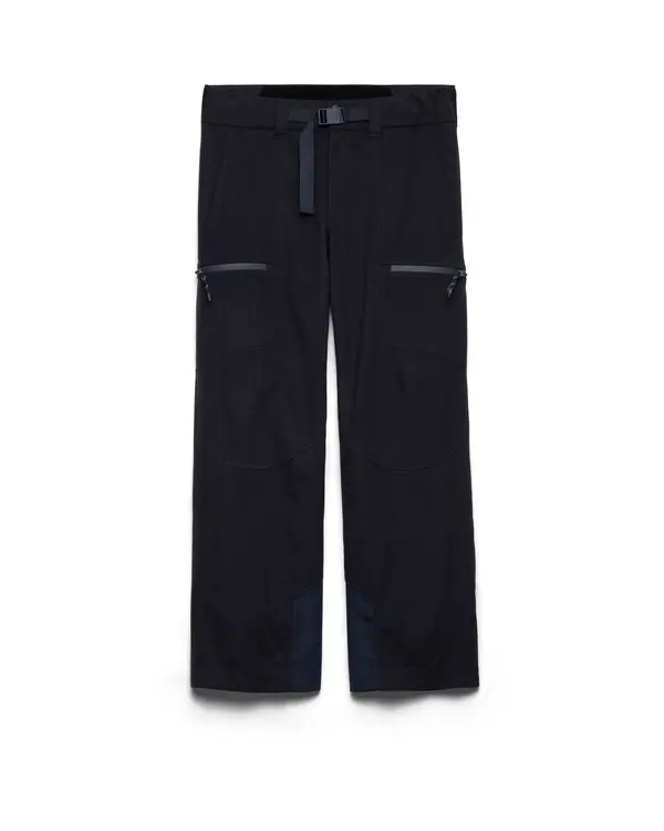 Prada Technical Cashmere Wide Leg Pants