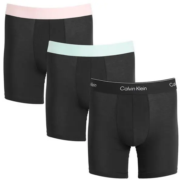 Calvin Klein Icon Boxer Brief 3 Pack - Black/mint/pink