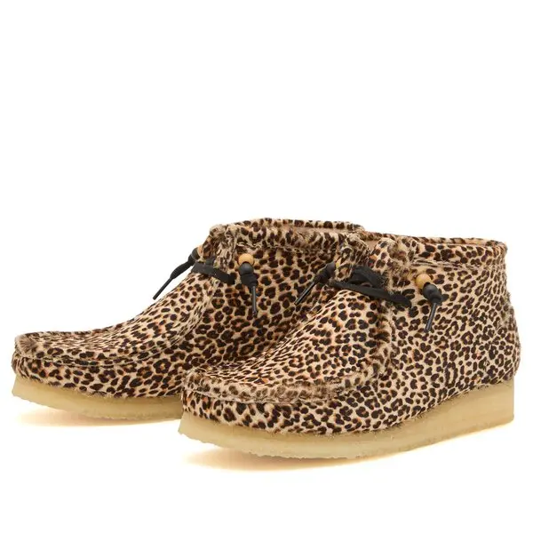 Clarks Leopard Wallabee Boot