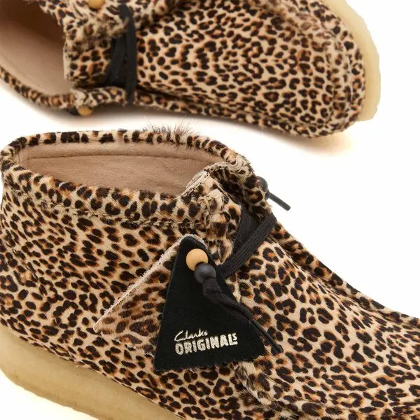 Clarks Leopard Wallabee Boot
