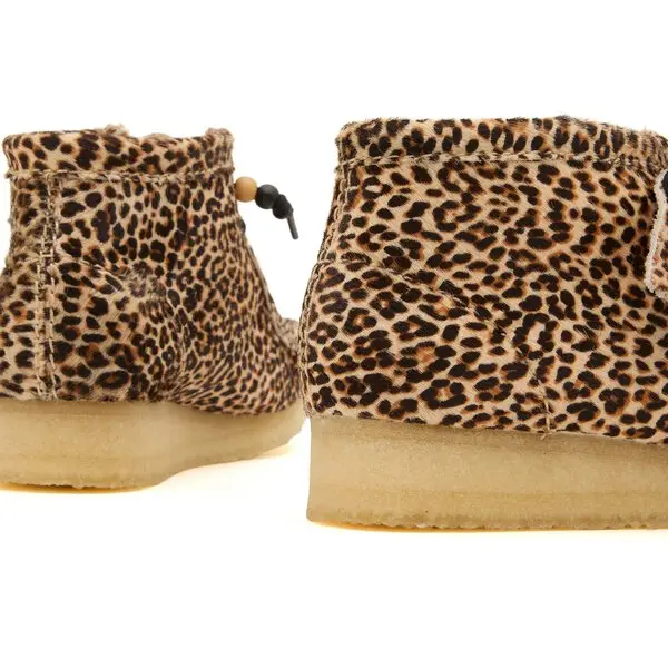 Clarks Leopard Wallabee Boot