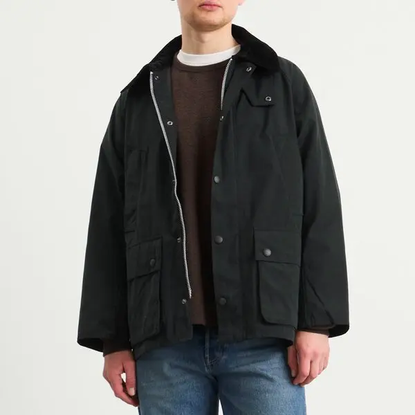 Barbour Os Peached Bedale Casual Jacket - Black