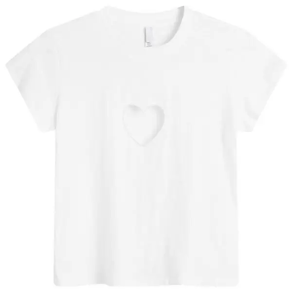 SKIMS Worn In Jersey Baby T-shirt - Snow