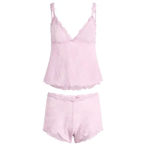 SKIMS Stretch Lace Cami And Short Set