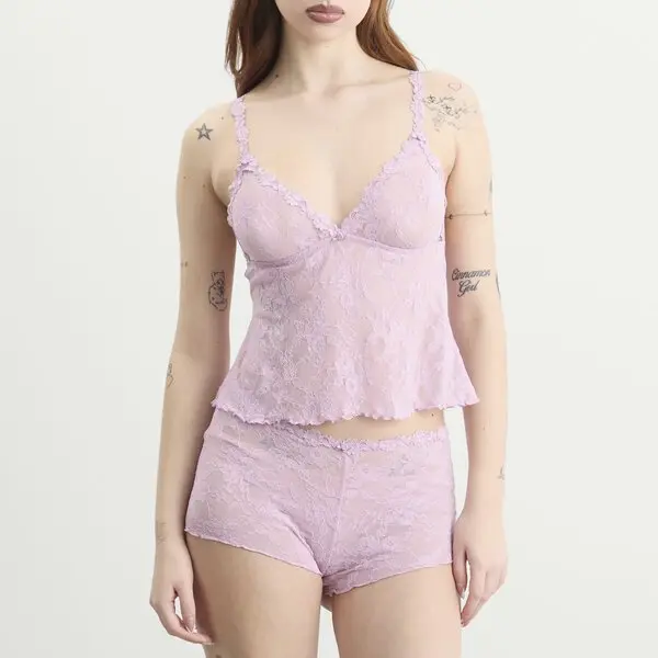 SKIMS Stretch Lace Cami And Short Set